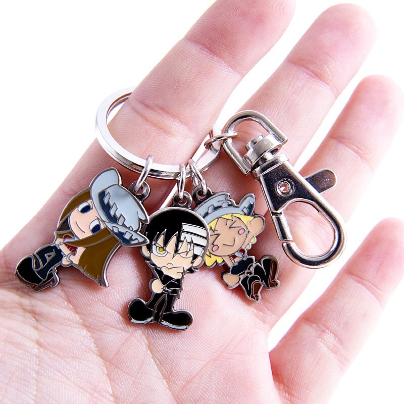 Soul Eater Death the Kid & The Thompson Sisters Metal Keychain - Tokyo ...