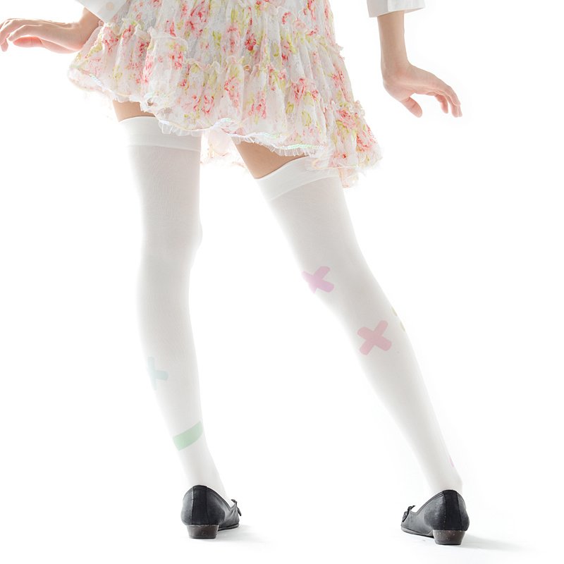Zettairyoiki Colorful Band-Aid Thigh-High Tights: Zettai Ryoiki - Tokyo ...
