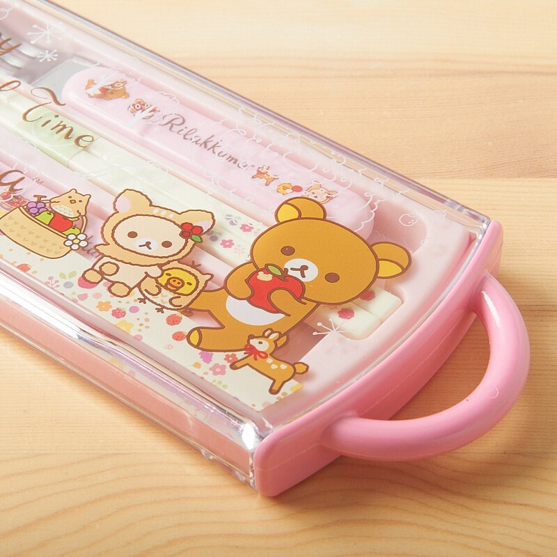 Rilakkuma Trio Utensil Set (Happy Natural Time): San-X - Tokyo Otaku ...