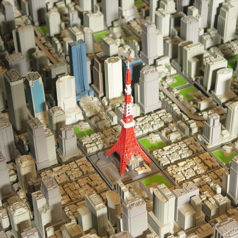Geocraper Landmark Unit: Tokyo Tower 1/2500 Scale Model - Tokyo Otaku ...