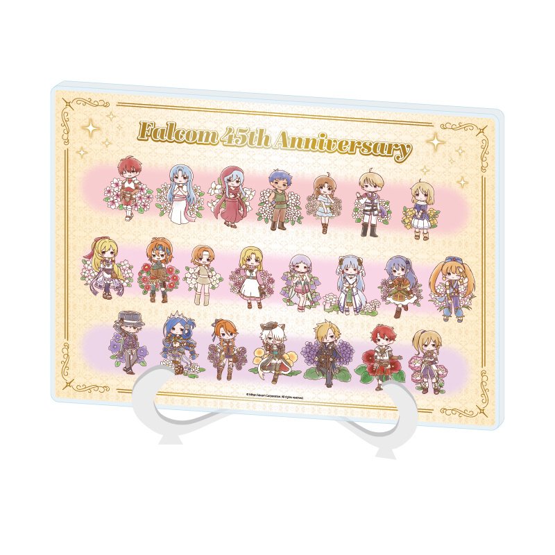 Falcom 45th Anniversary A5 Size Acrylic Art Board 02 B Retro Art ...
