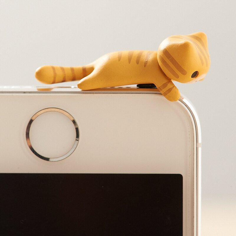 Kitten Earphone Jack Accessory - Clinging Tabby - Tokyo Otaku Mode (TOM)