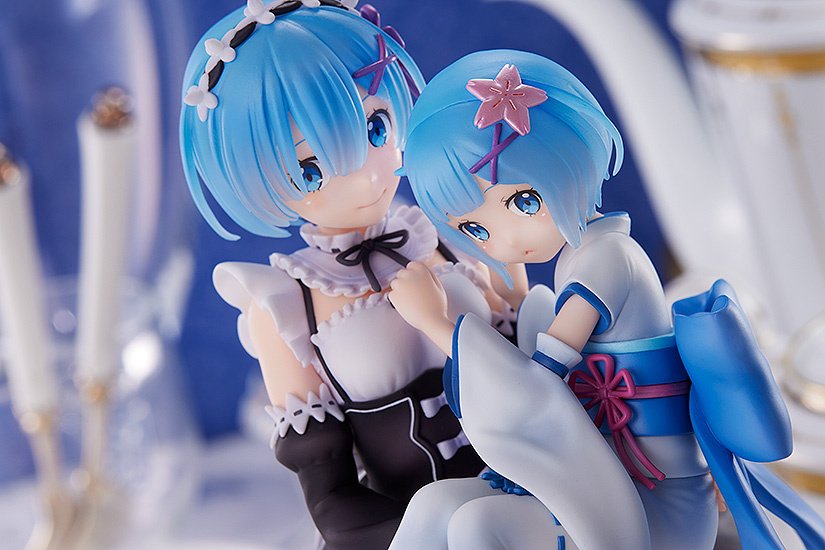 Re:Zero -Starting Life in Another World- Rem & Childhood Rem 1/7 Scale ...