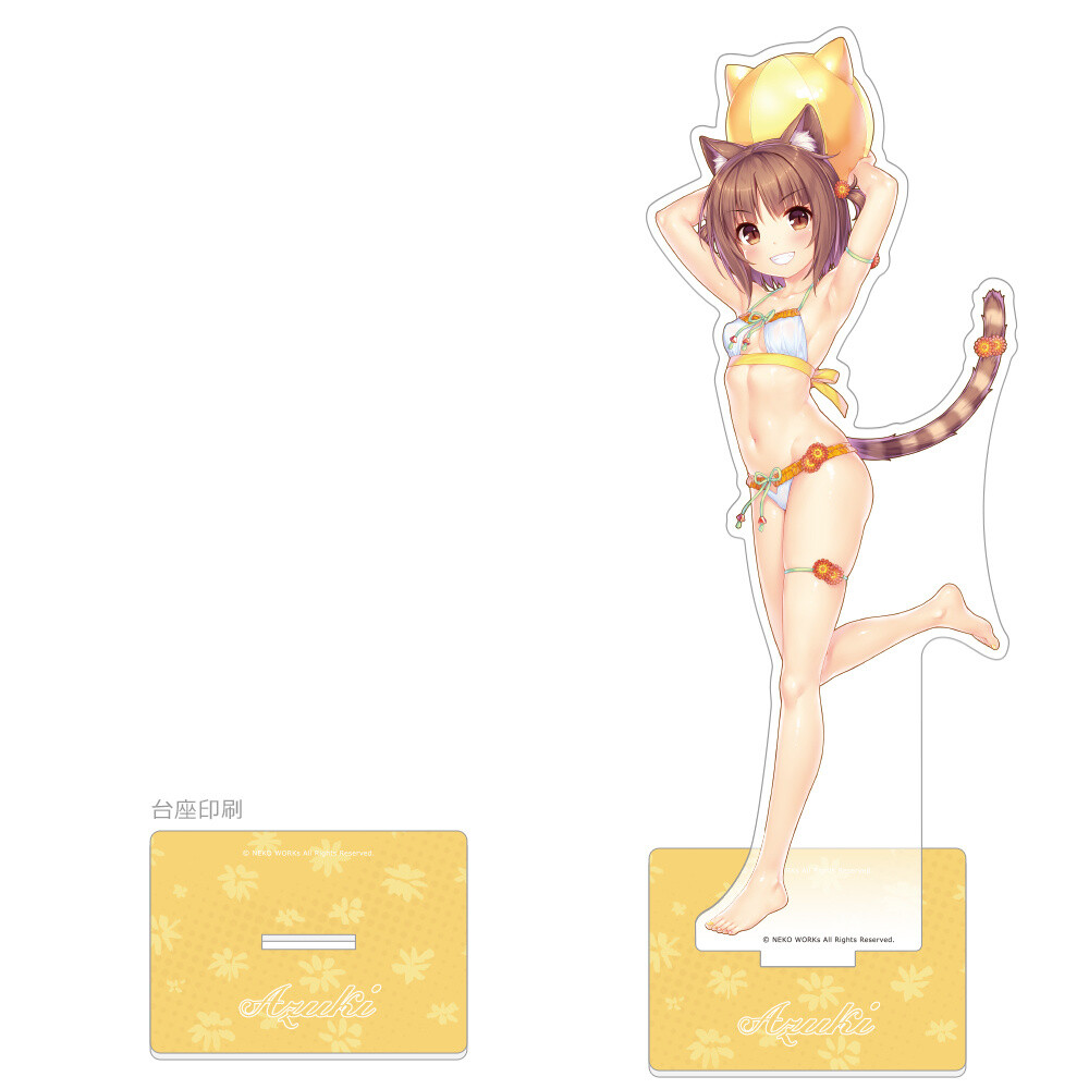 Nekopara Extra Large Acrylic Stand Azuki: Swimsuit Ver.: Curtain Damashii - Tokyo Otaku Mode (TOM)
