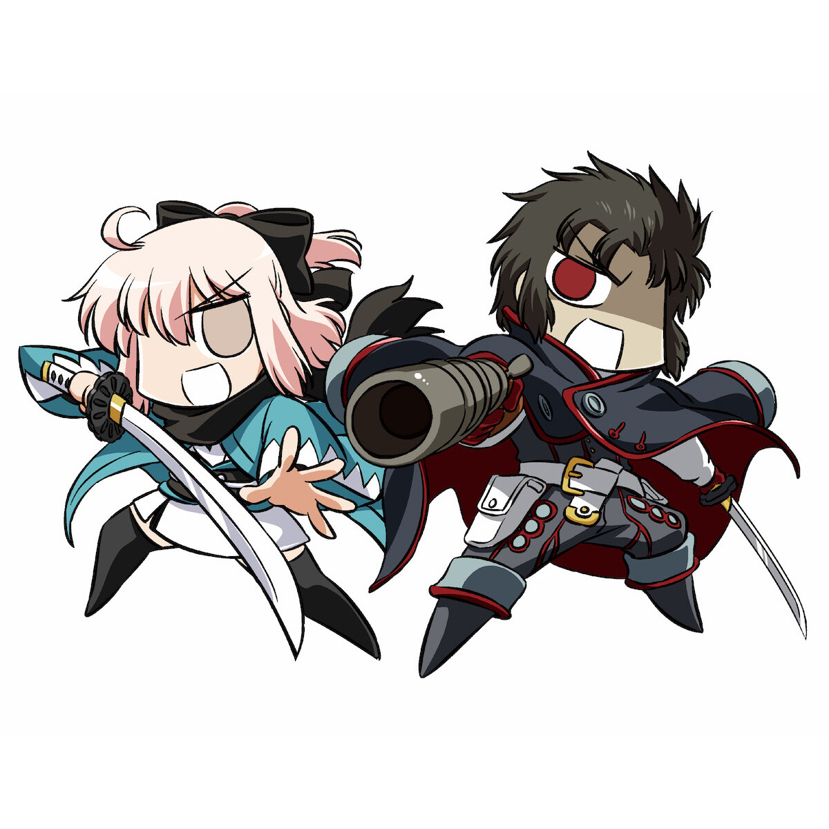 Fate/Grand Order GUDAGUDA Shinsengumi Acrylic Keychain Set: Type-Moon ...