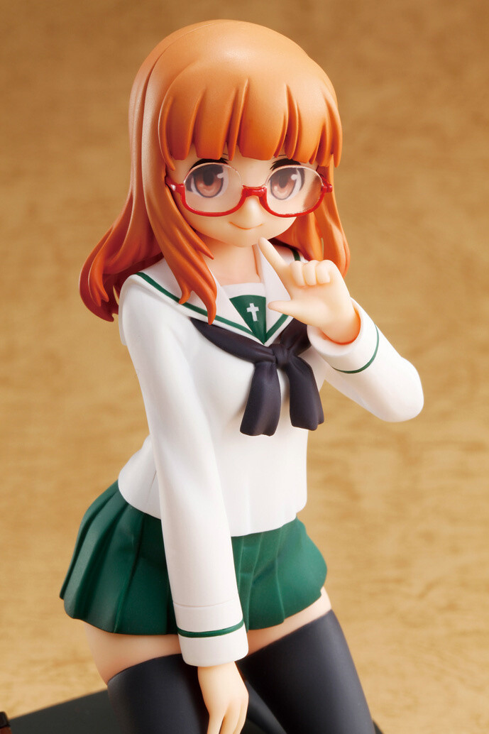 [Girls und Panzer] Saori Figure w/ 1/350 Scale M3 Lee Tank: Chara-ani ...