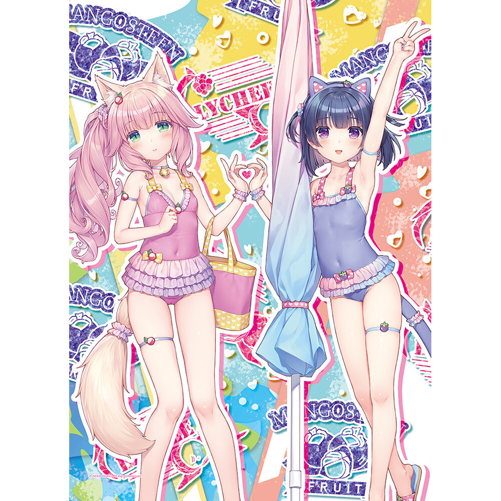 Nekopara W Suede B2 Tapestry Fraise & Shigure: Swimsuit Ver. - Tokyo Otaku Mode (TOM)