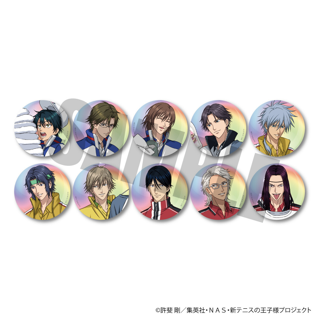 The Prince of Tennis II Sparkly Tin Badge Collection + 75 Laundry Duty ...