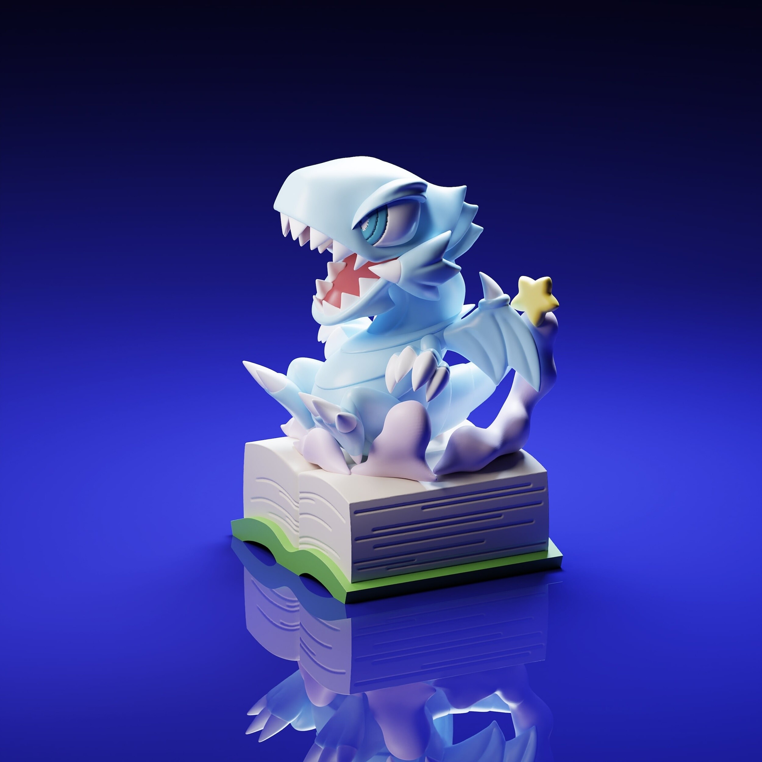 Yu-Gi-Oh! Toon Blue-Eyes Dragon Keycap Figure: Eminent Crafts - Tokyo ...