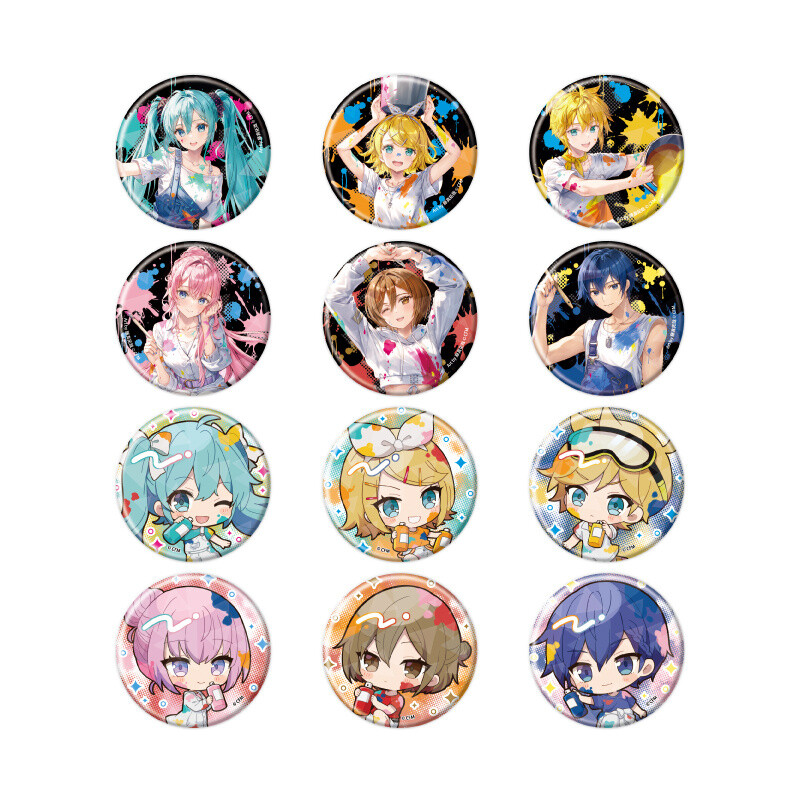 Piapro Characters Hologram Tin Badge (57mm) Paint Ver. Box Set - Tokyo Otaku Mode (TOM)