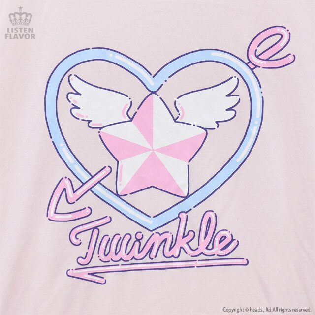 LISTEN FLAVOR Magical Twinkle Heart Lace Up Cutsew - Tokyo Otaku Mode (TOM)
