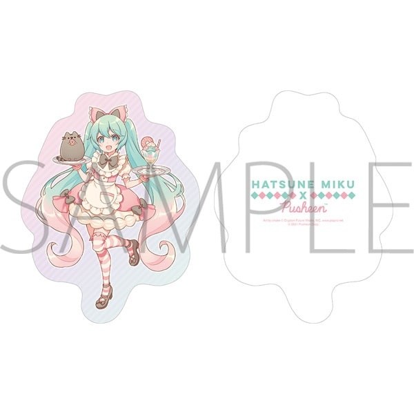 Hatsune Miku Pusheen Collaboration Die-cut Cushion - Tokyo Otaku Mode (TOM)