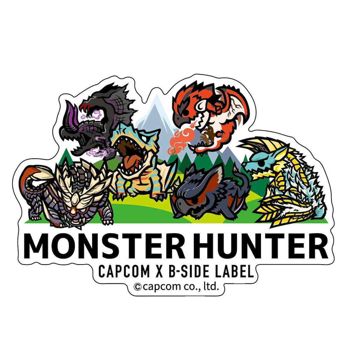 Capcom x B-Side Label Capcom 40th Monster Hunter Sticker - Tokyo Otaku ...