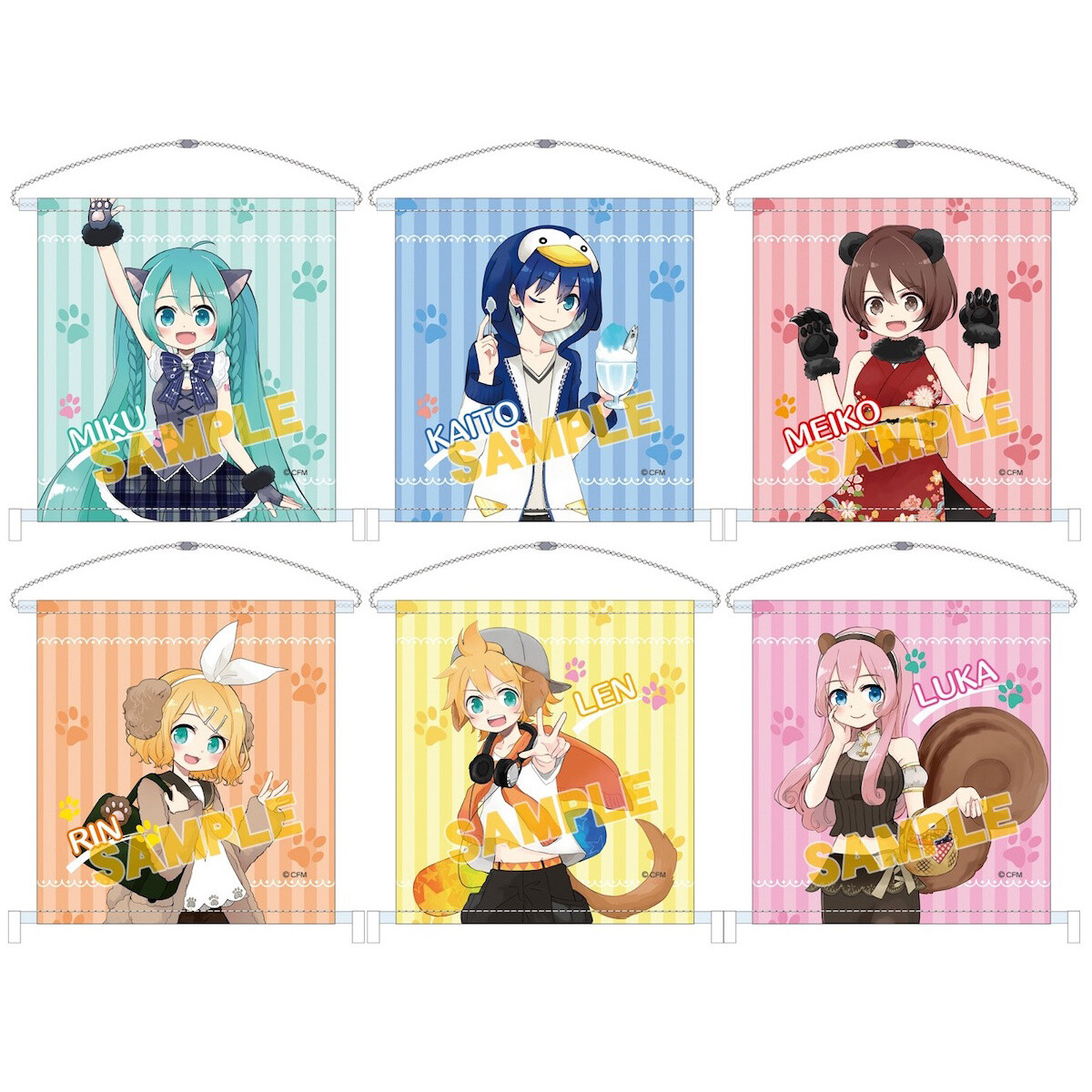 Vocaloid Mini Tapestry Collection: Niboshi Ver. - Tokyo Otaku Mode (TOM)