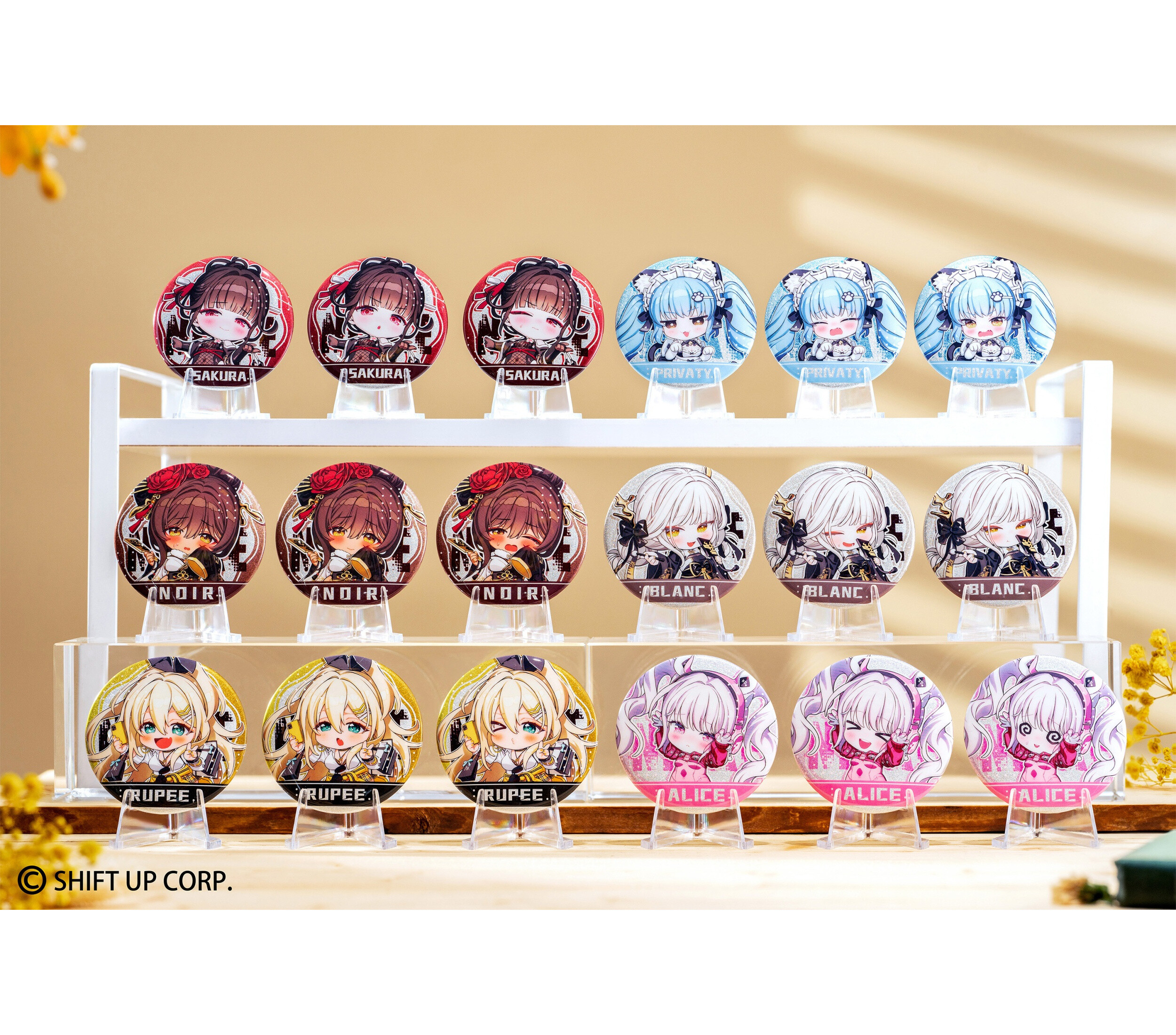 Goddess of Victory: Nikke Chibi Character Trading Button Badge Box Set ...
