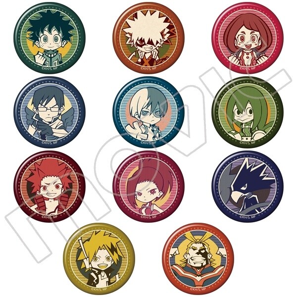 My Hero Academia Hero Ver. Character Pin Badge Collection Box Set ...