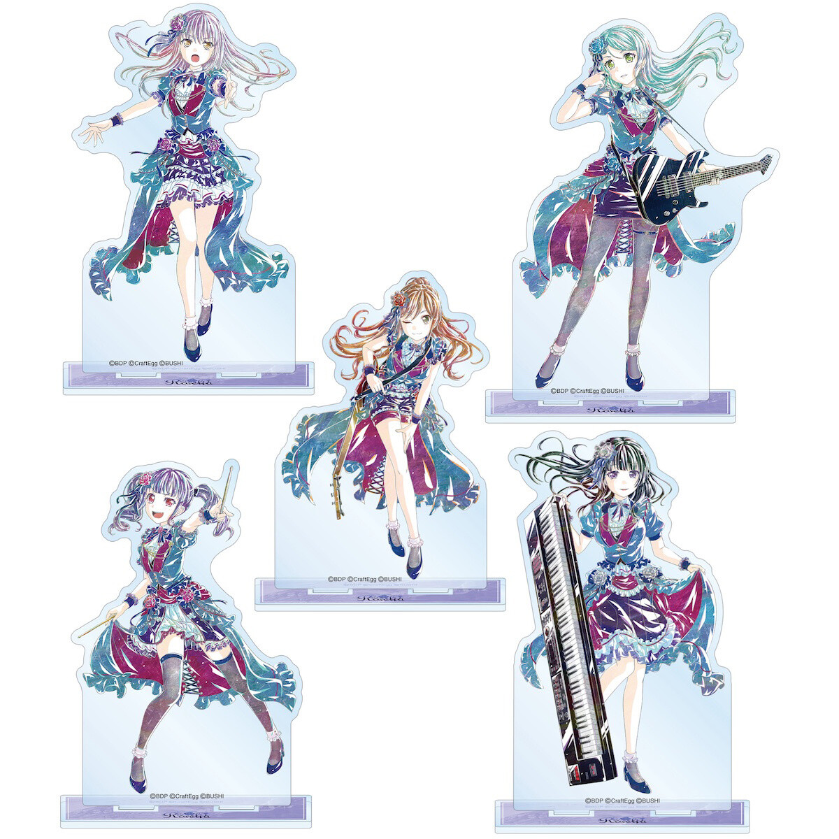 BanG Dream! Girls Band Party! Ani-Art Roselia Big Acrylic Stand ...