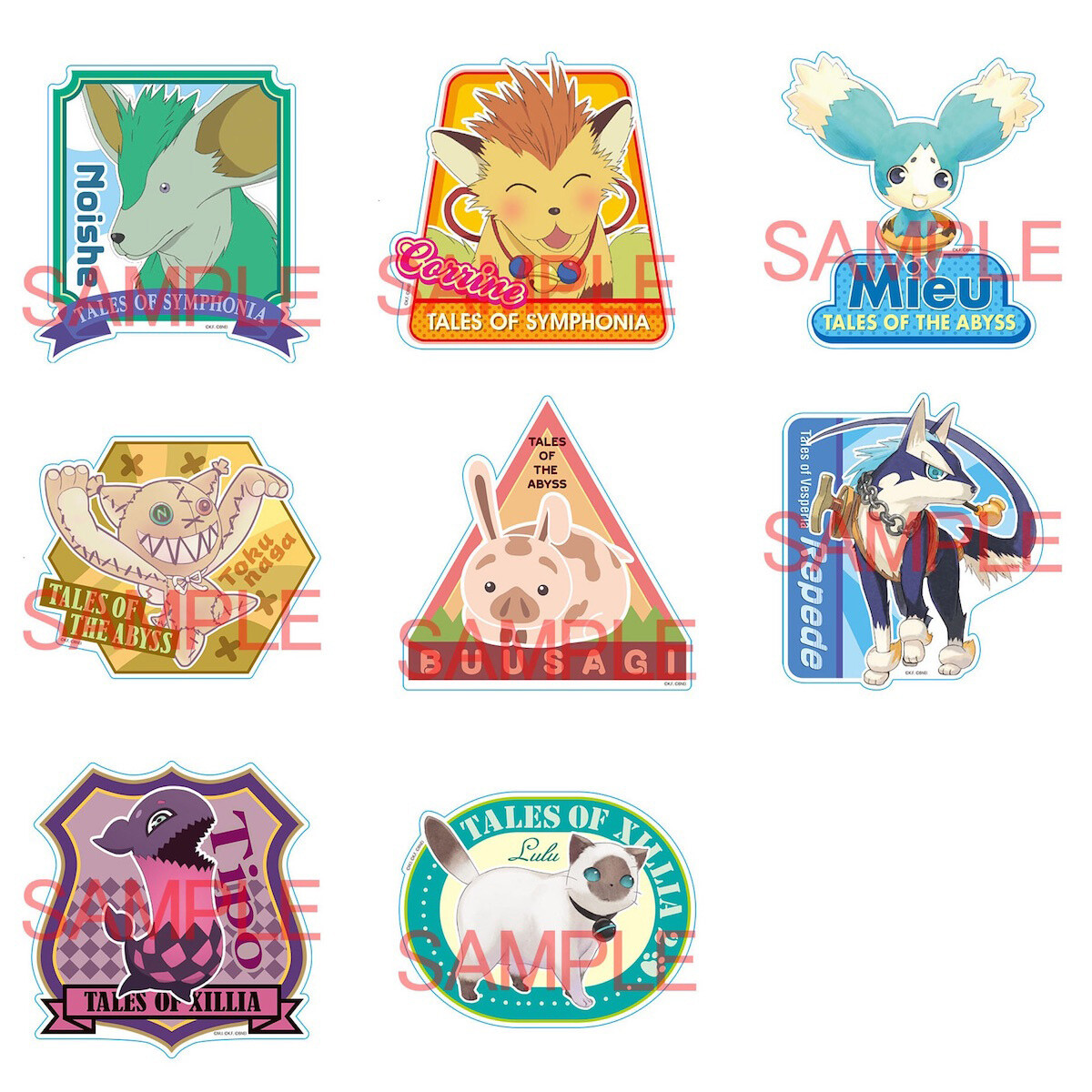 Tales Series Diecut Stickers: Bandai Namco Entertainment - Tokyo Otaku ...