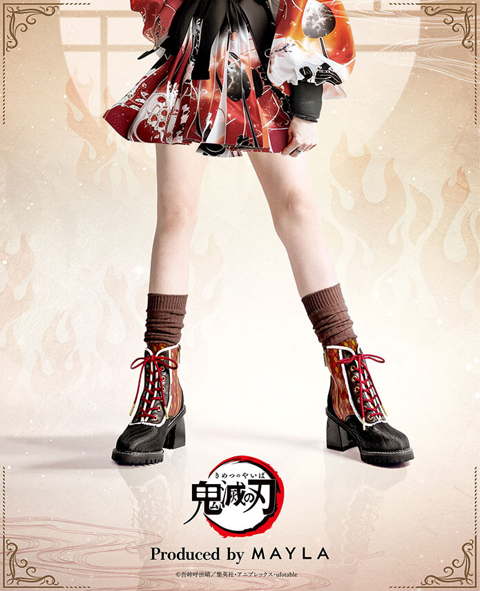 MAYLA Demon Slayer: Kimetsu no Yaiba Iconique Shoes Objet Boots Kyojuro ...