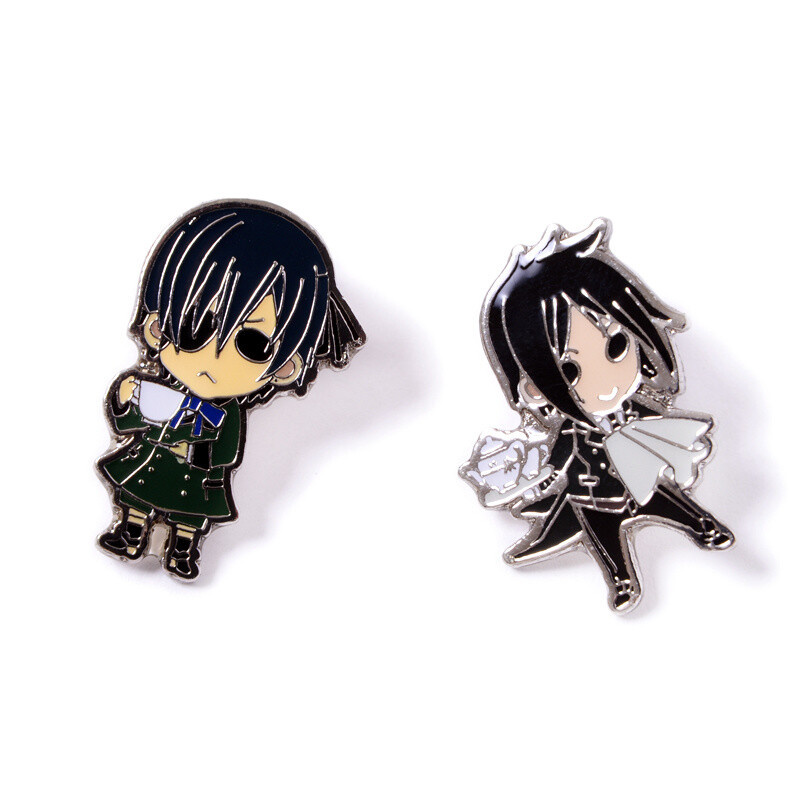 Black Butler Sebastian and Ciel Mini Pins - Tokyo Otaku Mode (TOM)