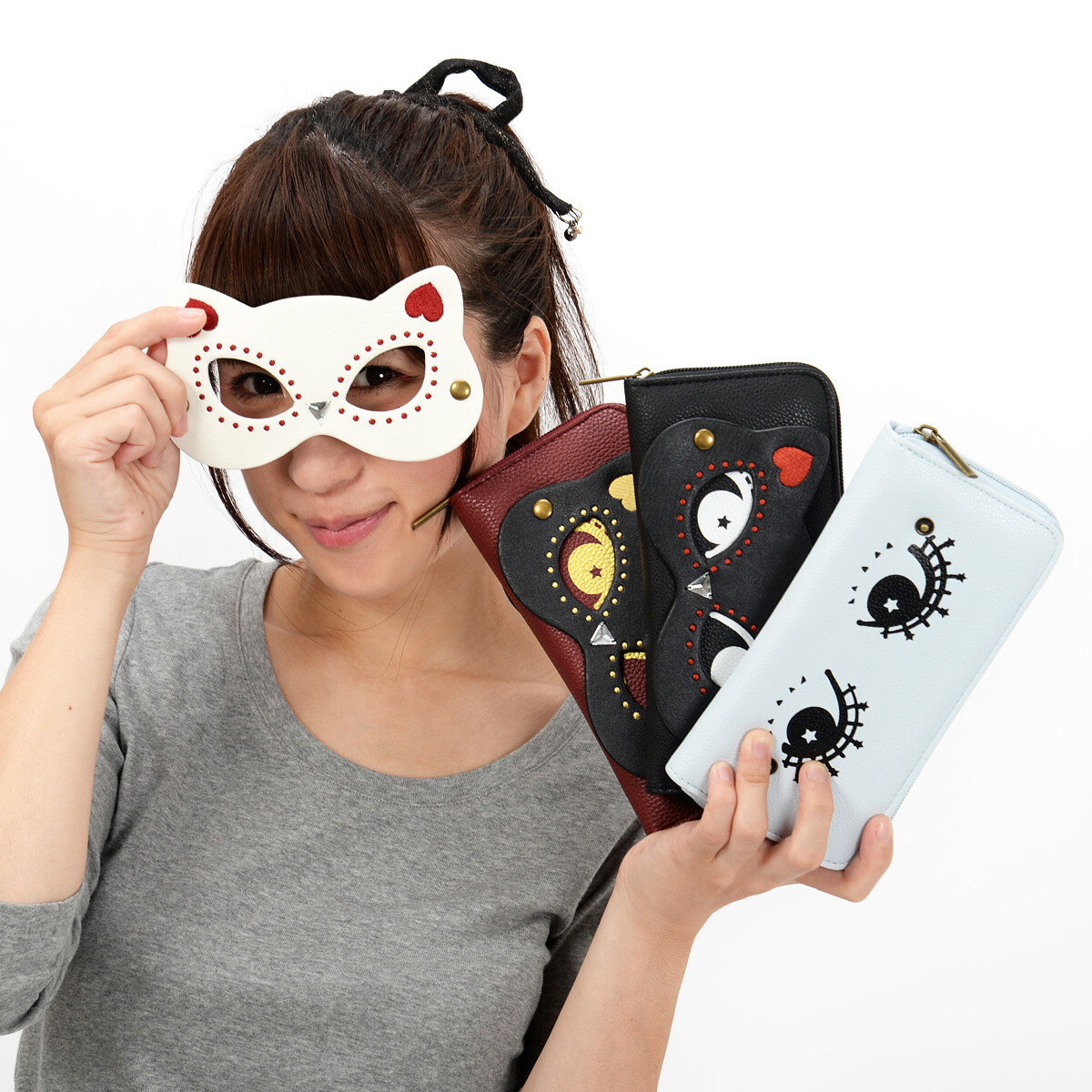 FLAPPER Cat Mask Girl Long Wallet: FLAPPER - Tokyo Otaku Mode (TOM)