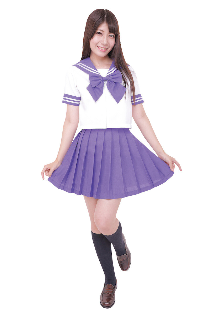 Color Sailor Purple X White Sailor Suit Cosplay Outfit Tokyo Otaku