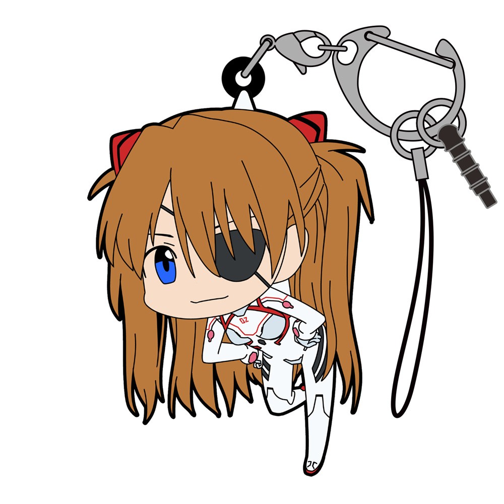 Evangelion Tsumamare Keychain Collection Asuka Shikinami Langley: White ...