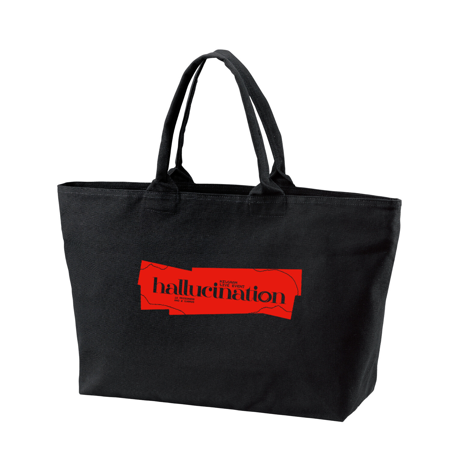 Milgram LIVE EVENT hallucination Ver. Logo BIG Zip Tote Bag - Tokyo ...