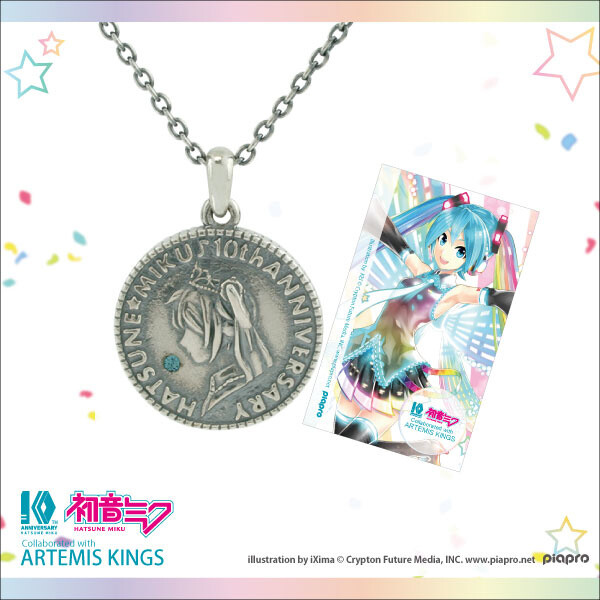 Hatsune Miku 10th Anniv. Oxidized Coin Pendant - Tokyo Otaku Mode (TOM)