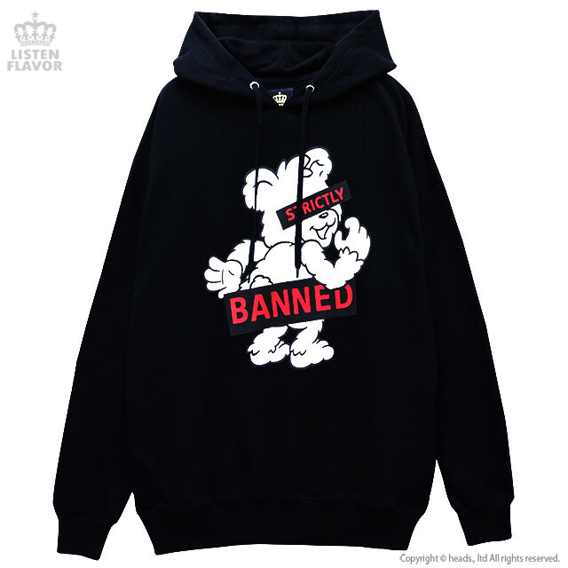 LISTEN FLAVOR Banned Bear Hoodie - Tokyo Otaku Mode (TOM)