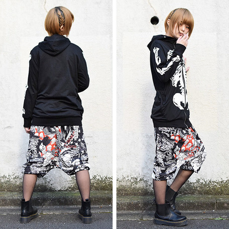 ACDC RAG Punk Samurai 3/4 Sarouel Pants: ACDC RAG - Tokyo Otaku Mode (TOM)