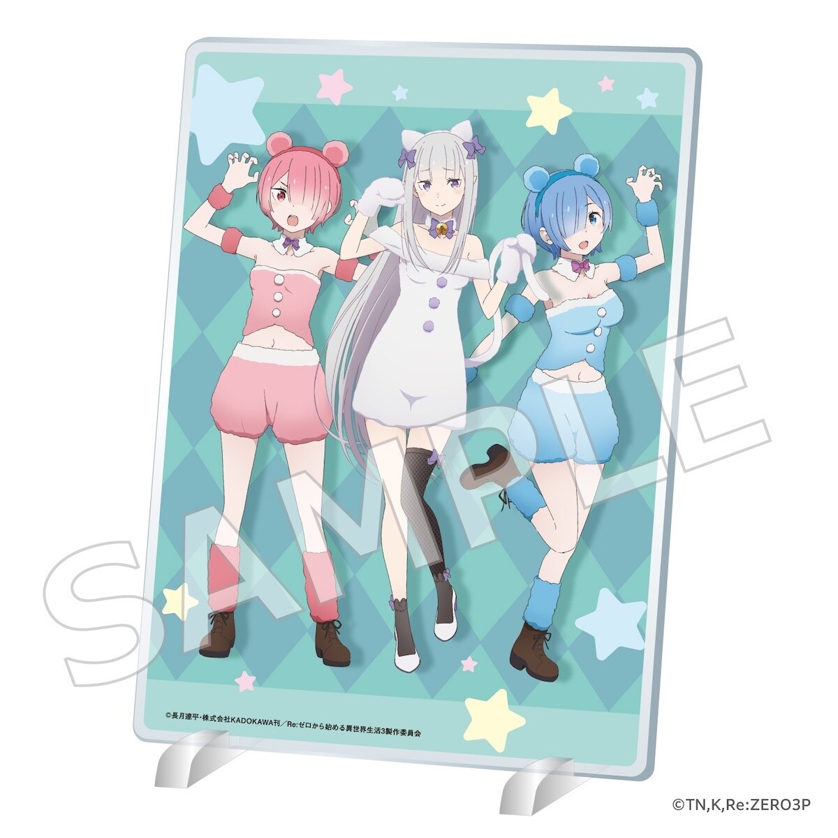 Re:Zero -Starting Life in Another World- Acrylic Panel Fluffy Animal ...