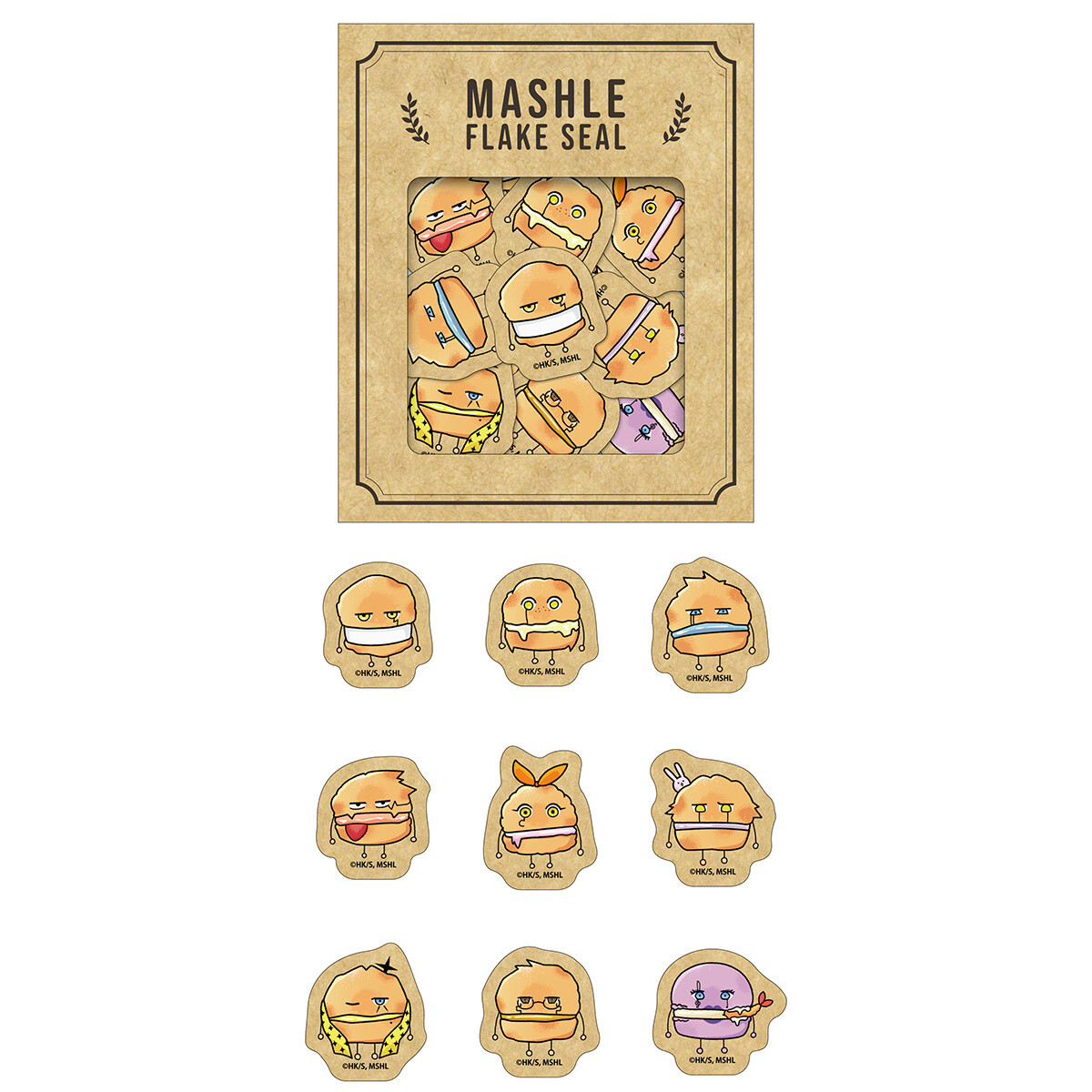 Mashle: Magic and Muscles [Jump Festa 2024] Puff Form Flake Stickers ...