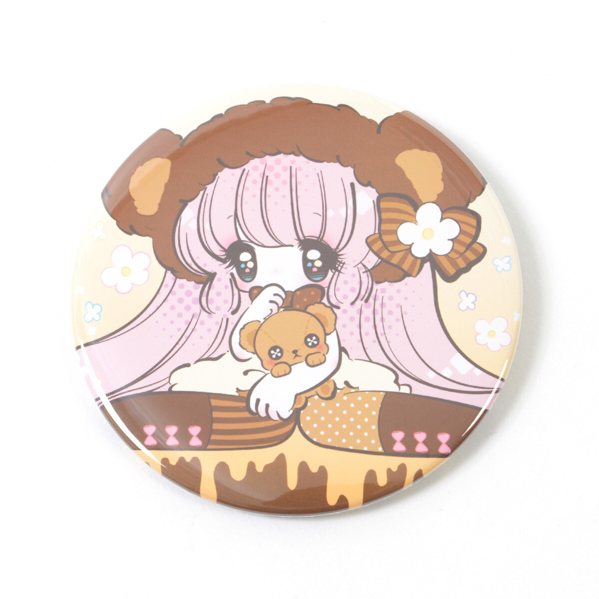 Honey Kuma-chan Tin Badge - Tokyo Otaku Mode (TOM)