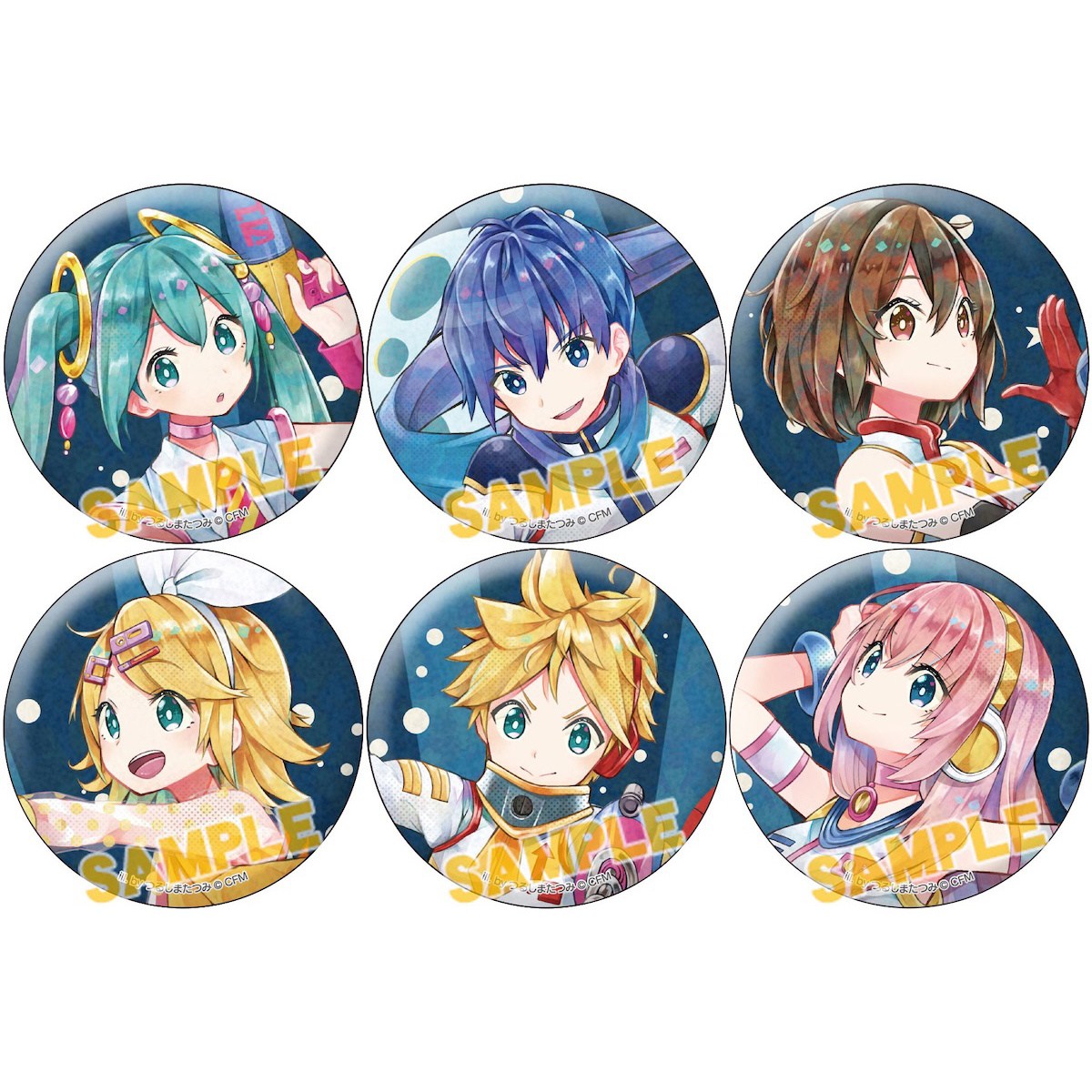 Vocaloid Space Police Tin Badge Collection - Tokyo Otaku Mode (TOM)