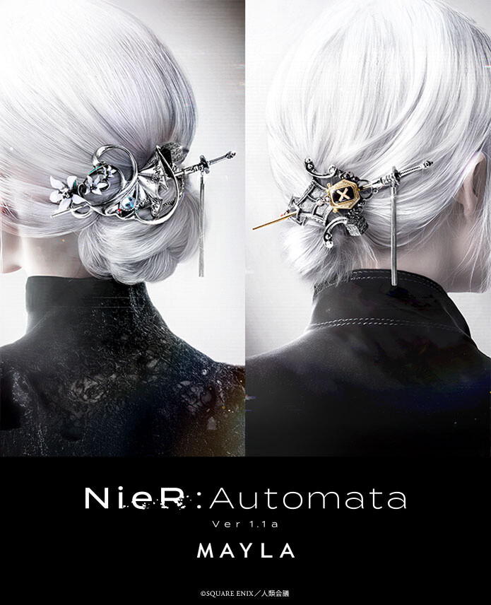 MAYLA NieR:Automata Ver1.1a Iconique Hair Objet Majeste + Kanzashi ...