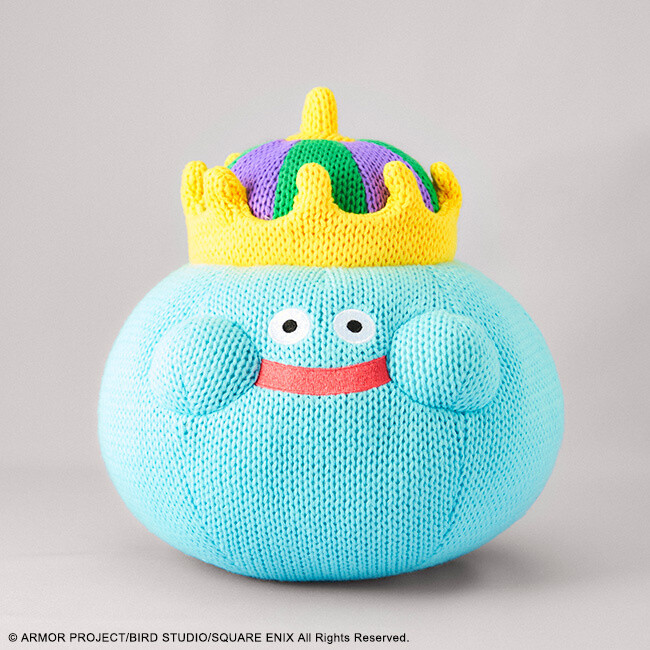 Dragon Quest Smile Slime King Slime Knitted Plushie (Re-run) - Tokyo ...