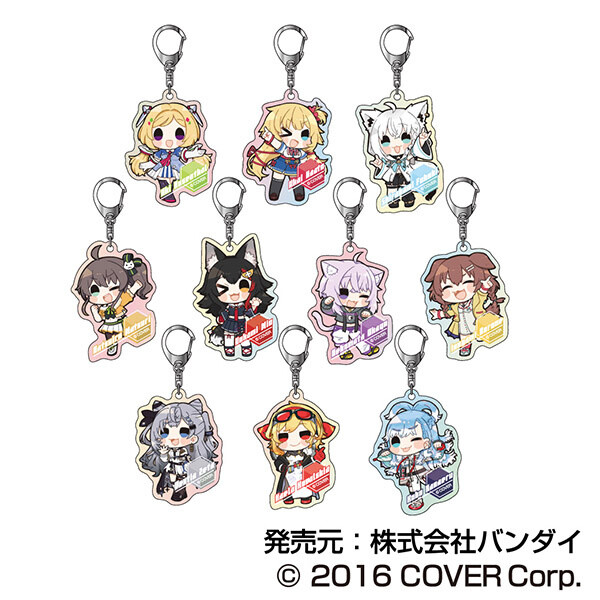 Hololive City'24 Aurora Acrylic Keychain B Box Set: Bandai - Tokyo ...