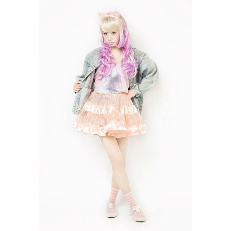 LLL Tiered Skirt (Baby Pink): LUNATIC LEMONY LOLLIPOP - Tokyo Otaku ...