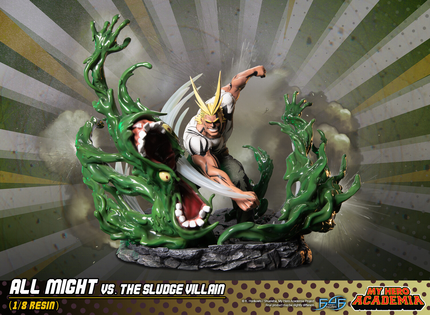 My Hero Academia All Might Vs. The Sludge Villain Statue - Tokyo Otaku ...