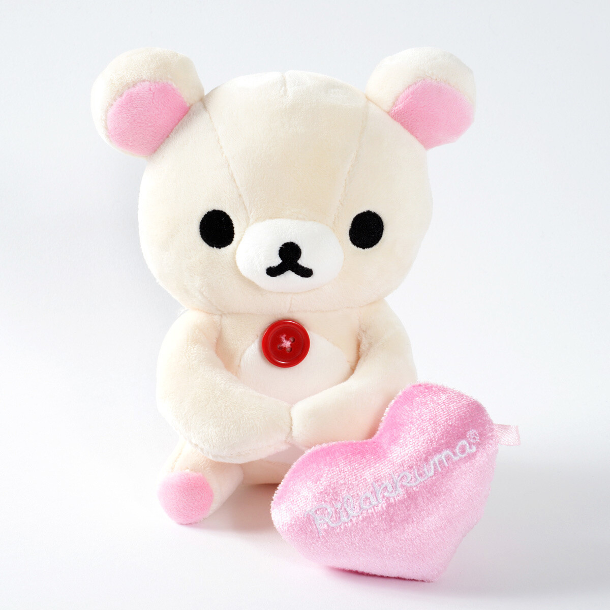 Rilakkuma Desktop Korilakkuma Heart Plush: San-X - Tokyo Otaku Mode (TOM)