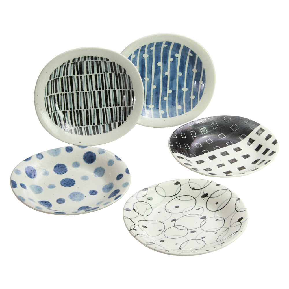 Waori Mino Ware Curry Plate 5-Piece Set - Tokyo Otaku Mode (TOM)