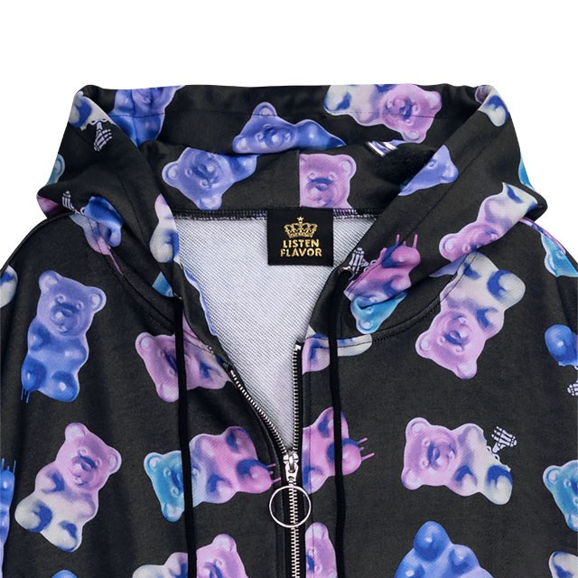 LISTEN FLAVOR Gummy Bear Zip Hoodie - Tokyo Otaku Mode (TOM)