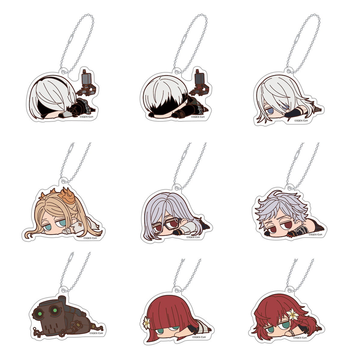 Darun NieR: Automata Ver 1.1a Acrylic Keychain Collection Box Set ...