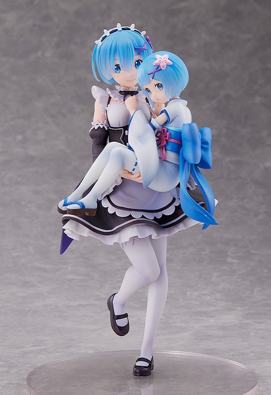 Re:Zero -Starting Life in Another World- Rem & Childhood Rem 1/7 Scale ...