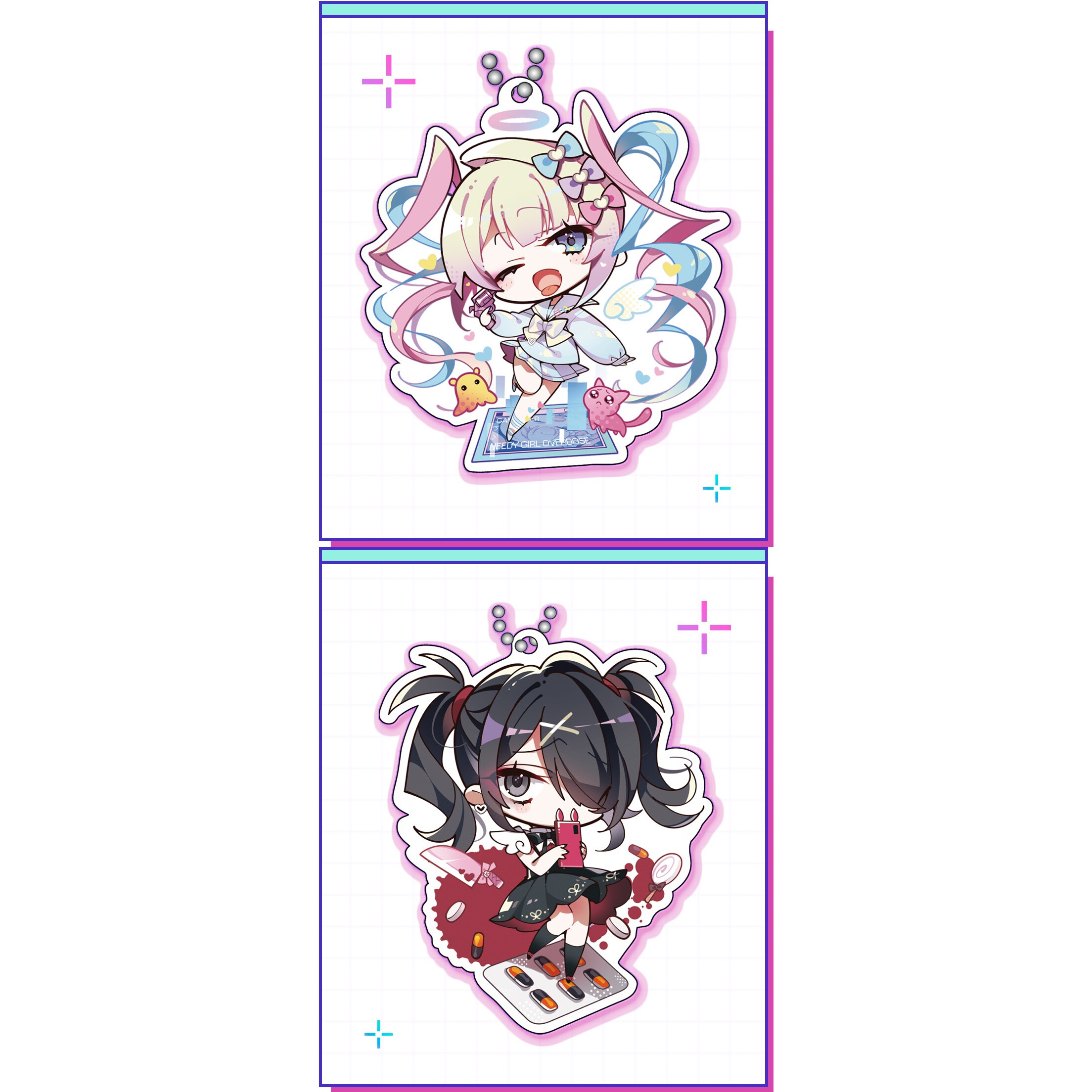 Needy Streamer Overload Acrylic Key Chain Art by Komowata - Tokyo Otaku ...