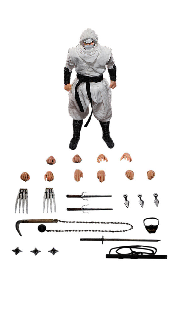Shadow Ninja (White) 1/12 Scale Action Figure: Vtoys - Tokyo Otaku Mode ...