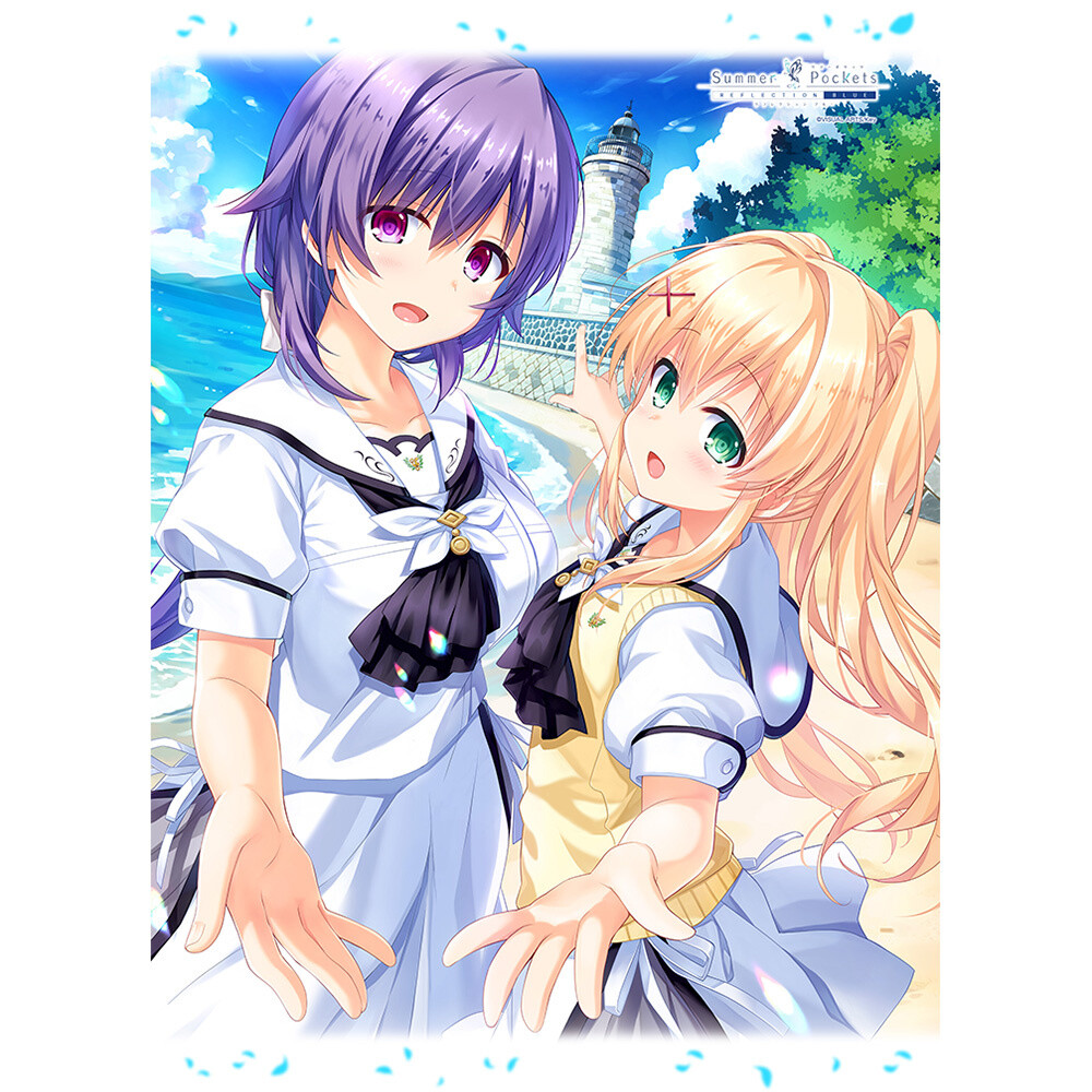 Summer Pockets Reflection Blue B2 Tapesty Tsumugi Wenders & Shizuku Mizuori: Lighthouse Ver ...