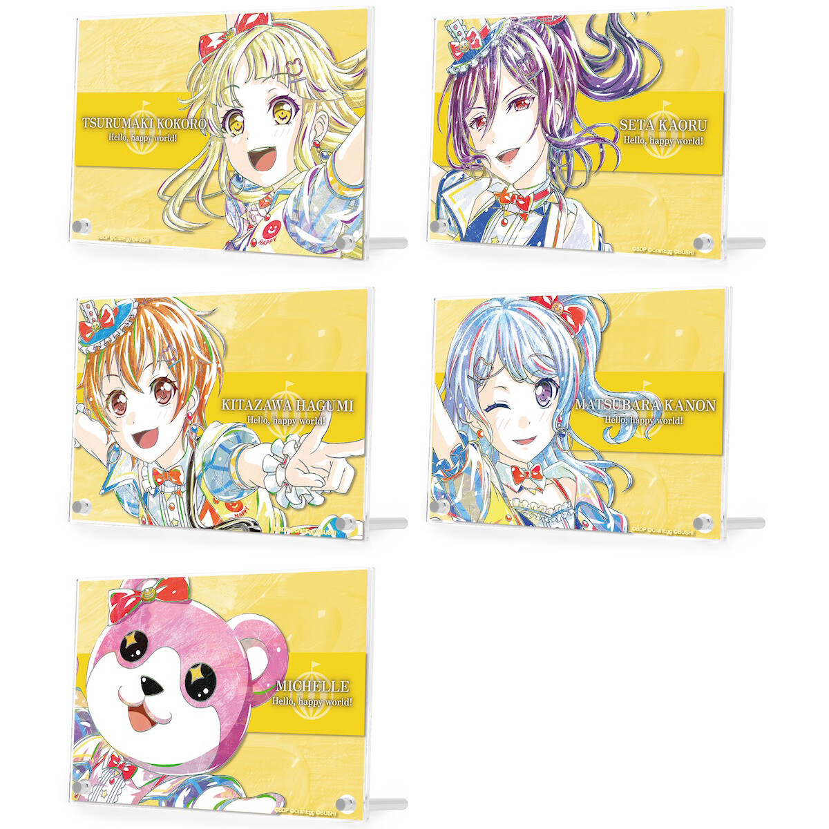 BanG Dream! Girls Band Party! Ani-Art Hello Happy World! Double Acrylic ...