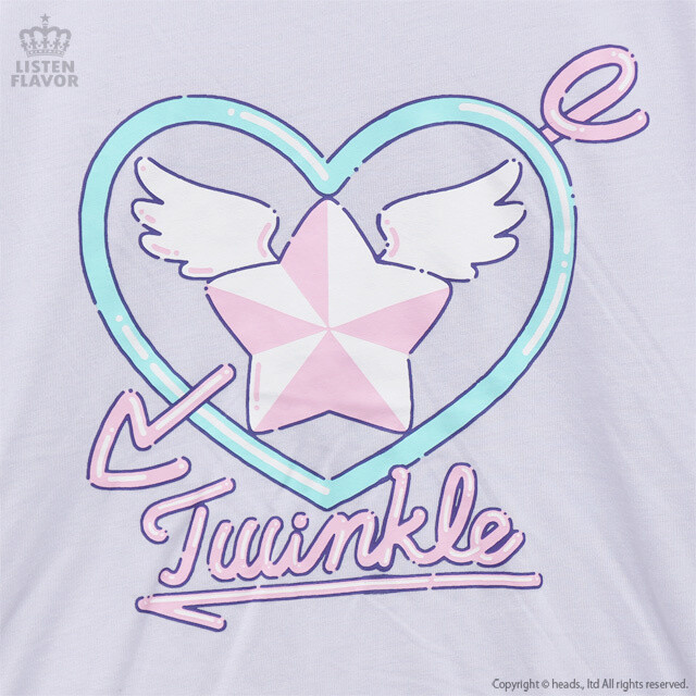 LISTEN FLAVOR Magical Twinkle Heart Lace Up Cutsew - Tokyo Otaku Mode (TOM)